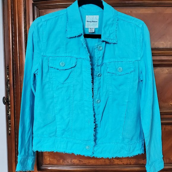 Tommy Bahama | Jackets & Coats | Tommy Bahama Two Palms Linen Raw Edge ...